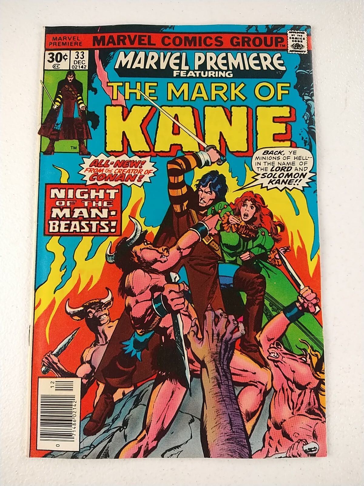 Marvel Premiere #33 The Mark of Kane (1976 Marvel Comics) VF+ Solomon ...