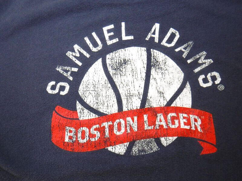 Samuel Adams Boston Lager Beer Basketball Blue XL T-shirt | eBay