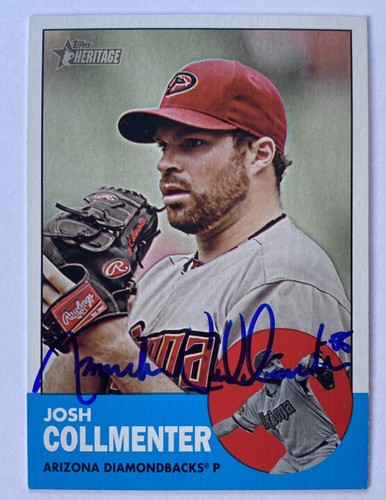 Josh Collmenter Signed Topps #34 2012 Card Arizona Diamondbacks Auto ...