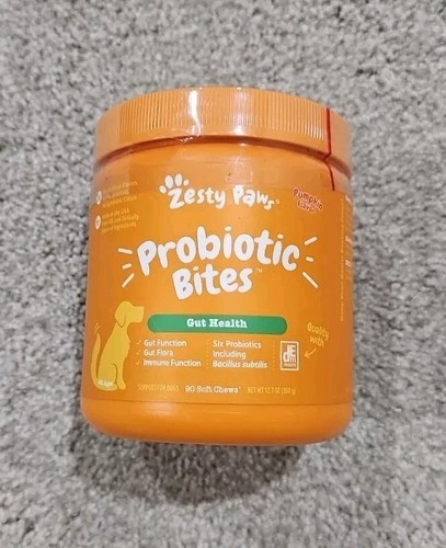 Zesty Paws 90 Probiotics for Dogs Digestive Enzymes for Gut Flora ...