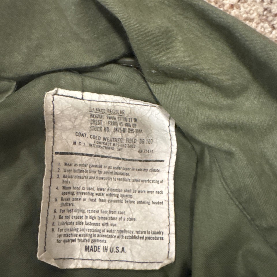 og 107 jacket xl | eBay