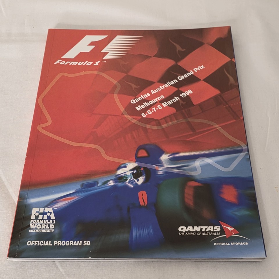 Melbourne Formula One Grand Prix Program Lot (7) 1996 97 98 99 2000 01 ...