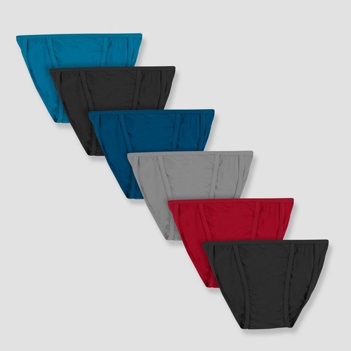 Hanes Premium Men's String Bikini Underwear 6pk - Black/Blue/Red S | eBay