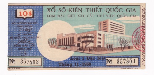 Vietnam Lottery Ticket 11-1959 Special Issue | eBay