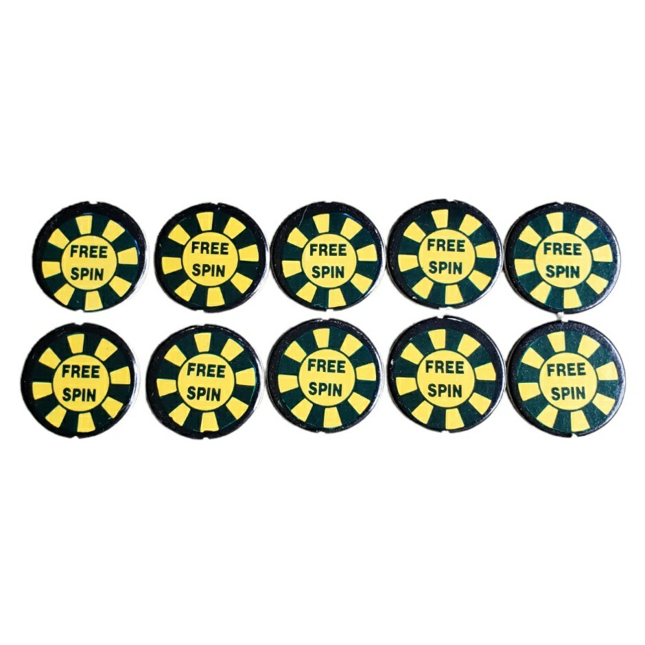 Wheel of Fortune 2nd Edition Board Game 1985 Lot 10 Free Spin Tokens | eBay