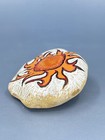 paperweight hand painted natural river rock sun solar multi colored 2-1 ...