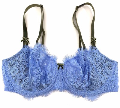 Victorias Secret Dream Angels Push-Up Without Padding Unlined Bra Blue ...
