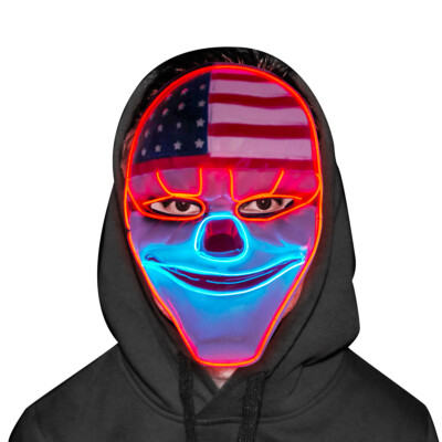 Halloween LED Mask Clubbing Light Up Costume Cosplay 3 Modes - PAYDAY 2 ...