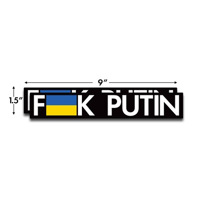 F*CK PUTIN Decals | Stand and Support Ukraine Flag | F*K Putin Stickers ...