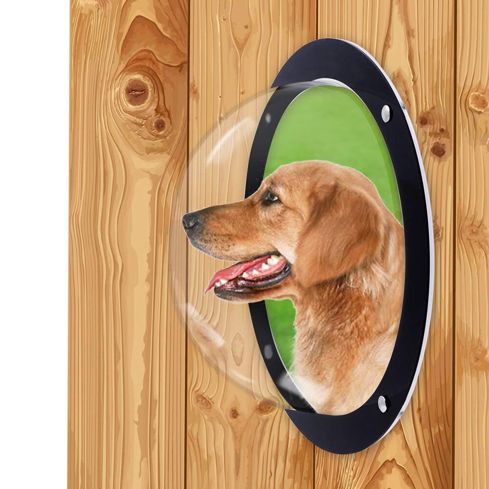 Acrylic Clear Pet Peek Fence Bubble Window For Dog Cat Garden Dome ...