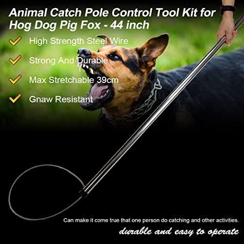 Yorikyas Animal Catch Pole Control Tool Kit for Hog Dog Pig Fox -44 ...