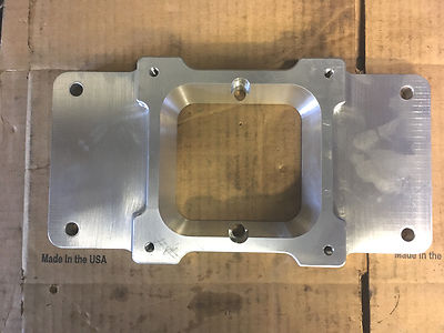 6V-71 6V71 BLOWER SUPERCHARGER SINGLE DOM.CARB ADAPTER FOR HOLLEY ...