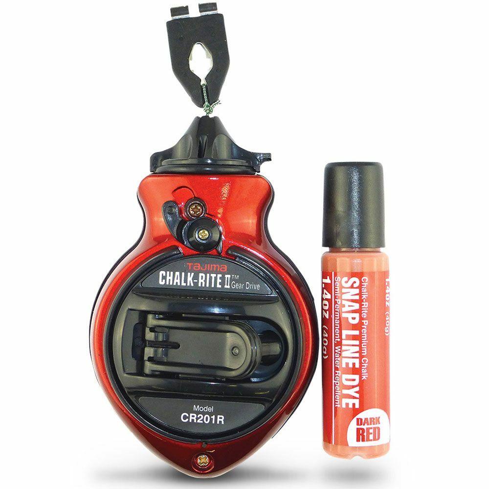 Tajima Chalk-Rite II Gear Drive Chalk Snap-Line CR201R-PR 100ft Line | eBay