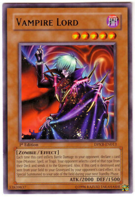 YUGIOH • Vampire Lord Signore dei Vampiri 1st Edition DPKB-EN013 NMINT ...