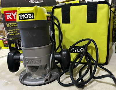 Ryobi R1631K 8.5 Amp 1-1/2 Peak HP Fixed Base Router Kit FOR PARTS AS ...