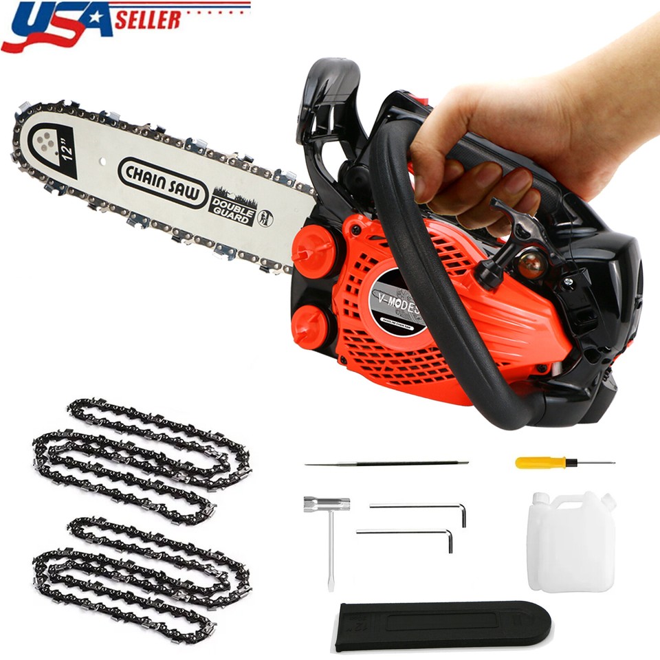 Climbing Saw 12'' Top Handle Gas Chainsaw 2-Stroke 25cc Ultra-light ...