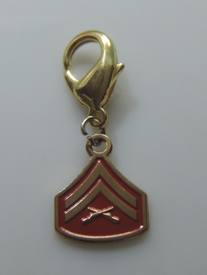 U.S. Marine Corps Insignia Charm ~ Corporal | eBay