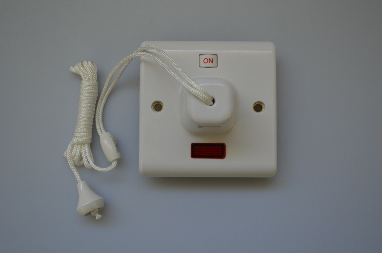 45 Amp Shower Bathroom Pull Cord Ceiling Switch With Neon & 47mm ...