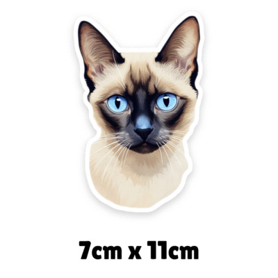 Siamese Kitten Meow Car Motorcycle Laptop Fridge Sticker Decal | eBay ...