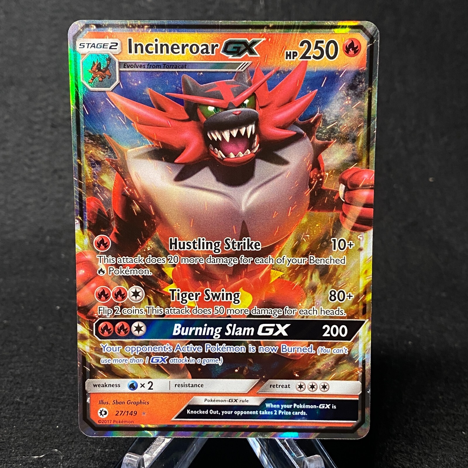 Pokemon Incineroar GX 27/149 Sun & Moon Holo Ultra Rare | eBay