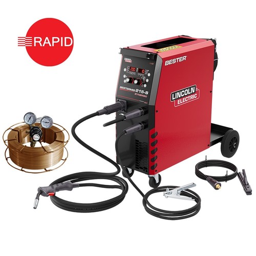 Lincoln Bester 215-S Multi Process MIG Welder Package 230v, with 2 Year ...