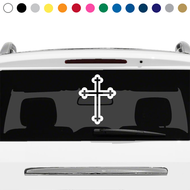 Christian Orthodox Cross Decal God Bible Jesus Car Truck Laptop Vinyl ...
