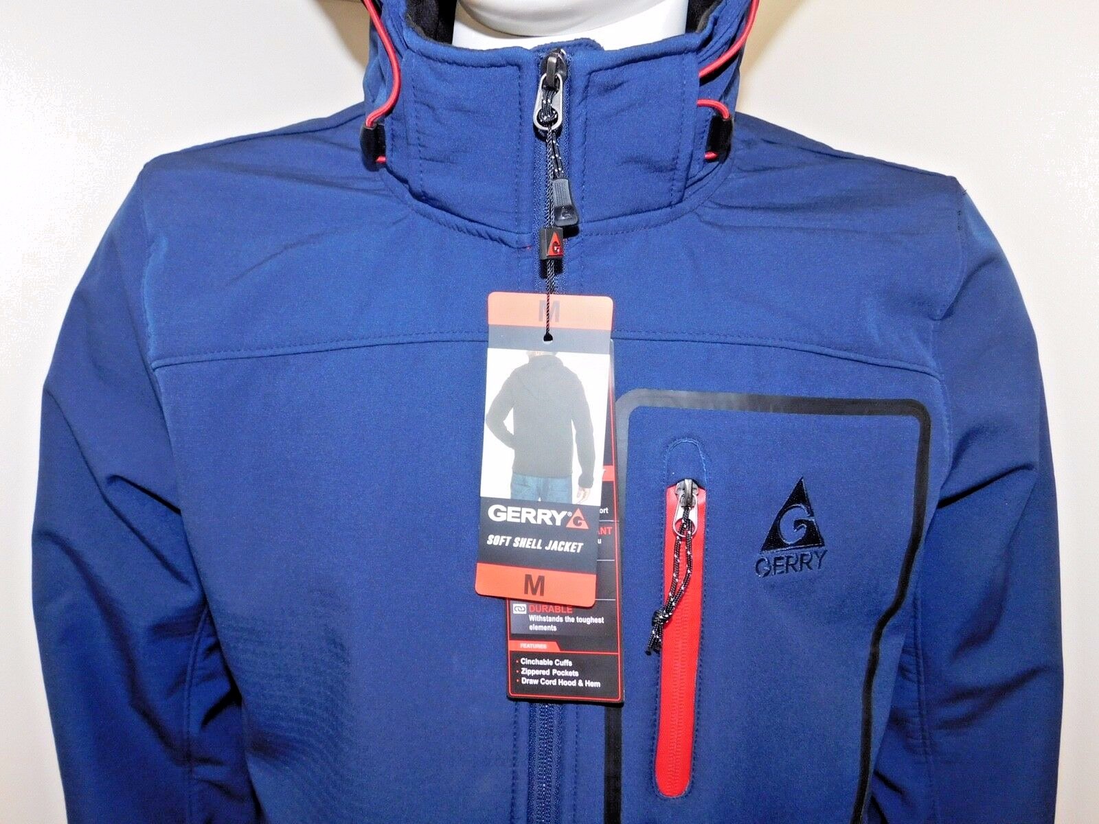 Gerry Men's Performance Hooded Soft Shell Jacket 3 sizes 3 colours BNWT ...