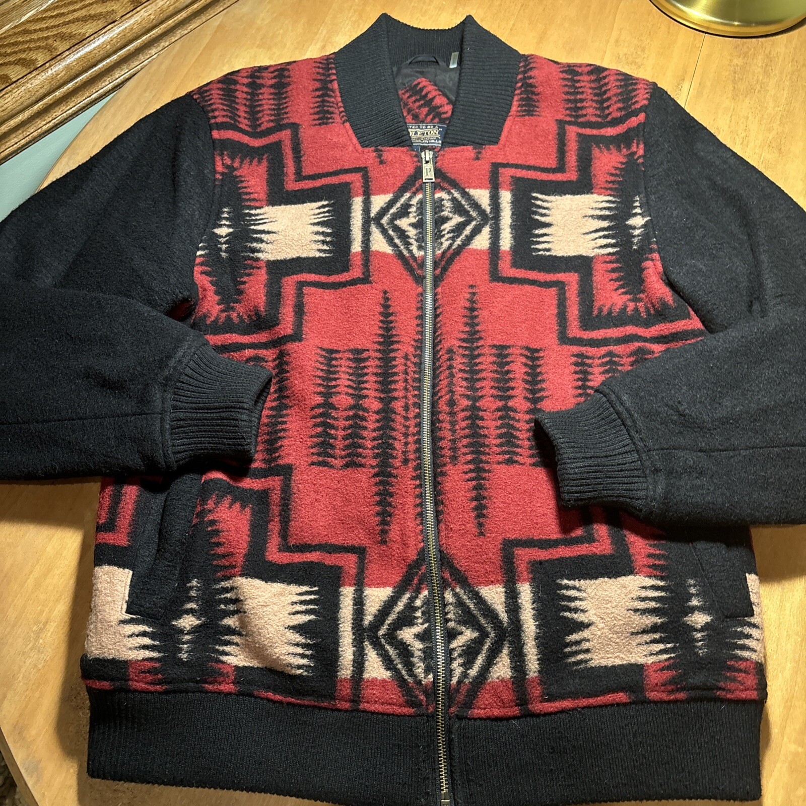 Pendleton Wool Gorge Bomber Varsity Jacket Chief Jose… - Gem