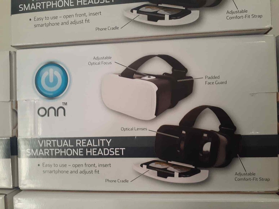Onn Virtual Reality Smartphone Headset Free S&H Fits iPhone Samsung ...