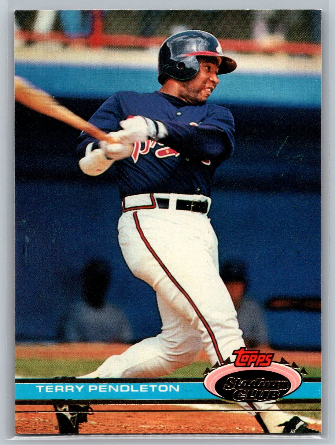 1991 Stadium Club Baseball #327 Terry Pendleton Atlanta Braves | eBay