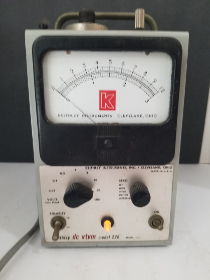 Keithley DC VTVM Vacuum Tube Voltmeter Model 220 Vintage Powers on | eBay
