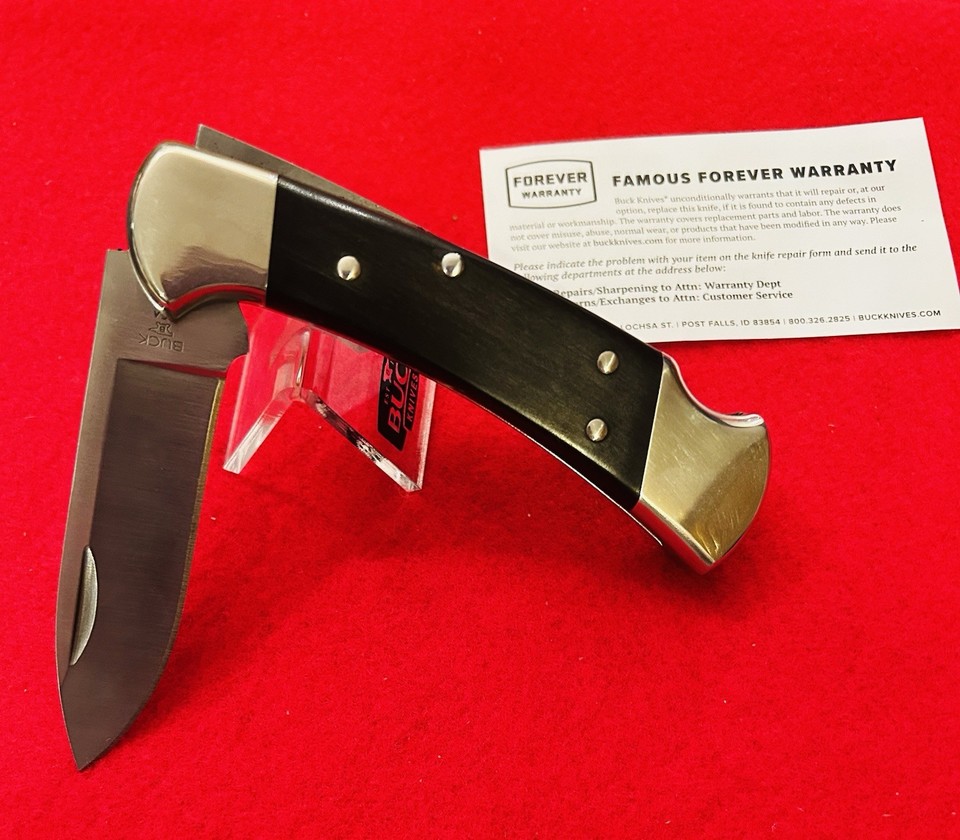 BUCK USA 112 RANGER NICKEL BOLSTERS NIB COMPLETE. DROP POINT BLADE | eBay