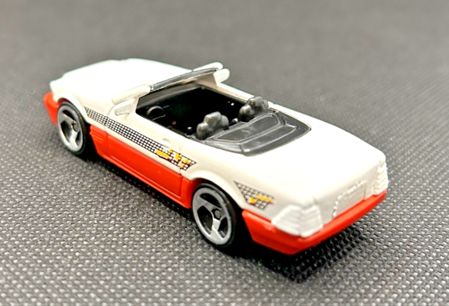 Hot Wheels 1989 Bluecard MERCEDES 500 SL White & Red 3sp benz ...