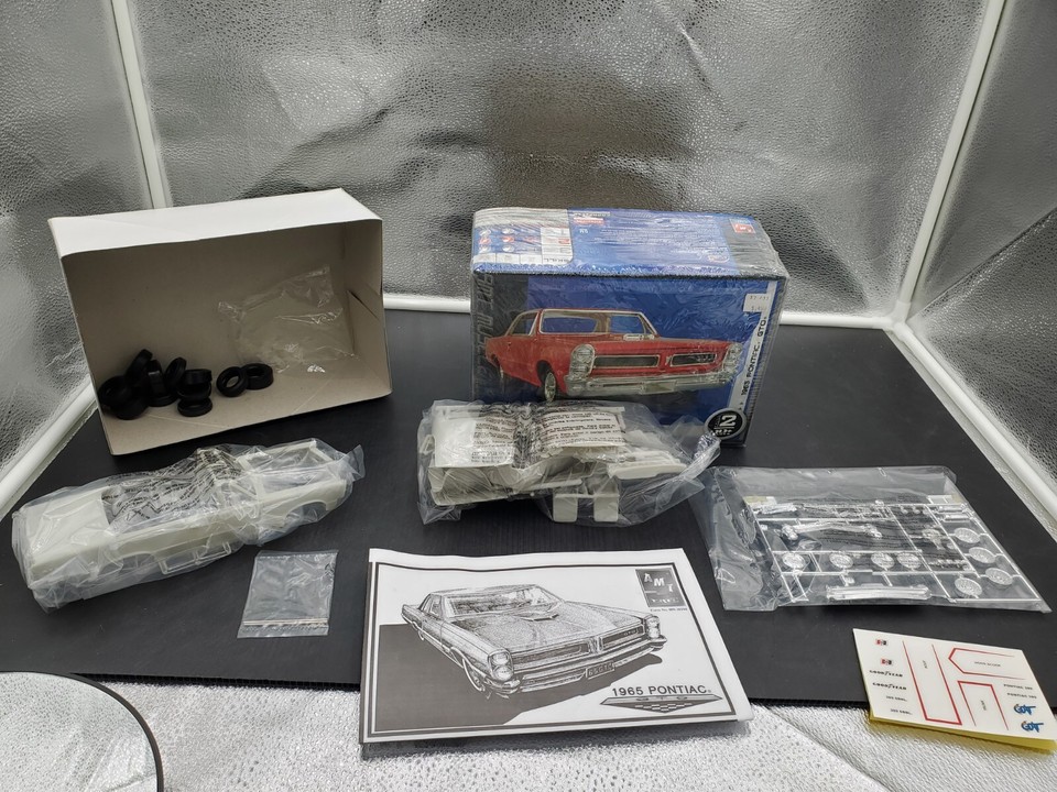 Rare AMT MUSCLE CAR 1965 Pontiac GTO Hard Top Model Kit 38594 Open Box ...