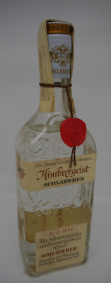 Alfred Schladerer Himbeergeist - alte Flasche mit Siegel 45% / 0,7 L ...