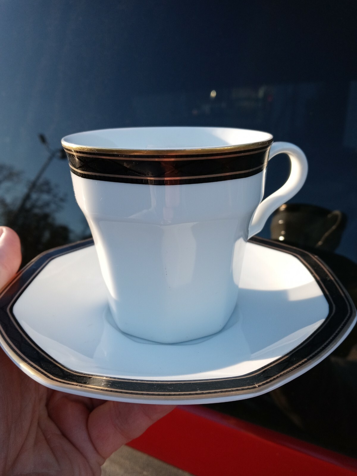 CHRISTOPHER STUART china BLACK DRESS y0009 pattern 28 piece SET SERVICE ...