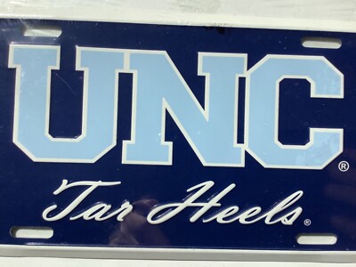 UNC North Carolina TAR HEELS License Plate-NCAA Metal Vanity Plate NEW ...