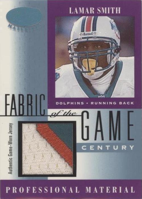 2001 Leaf Certified Materials - Fabric of the Game Lamar Smith #FG-132 ...