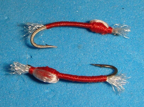 FLY FISHING FLIES - Red BLOOD MIDGE PUPA size #20 (6 pcs.) | eBay