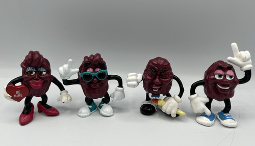 Vintage 1987 88 California Raisins PVC Figures Lot of 4 Singing ...