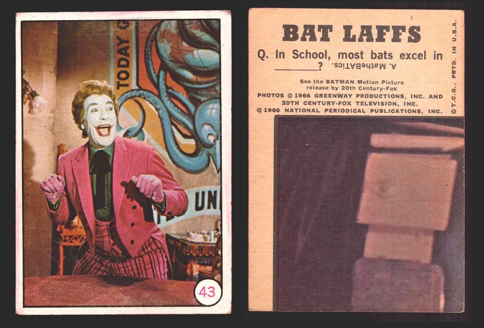 Batman Bat Laffs Vintage Trading Card You Pick Singles #1-#55 Topps ...
