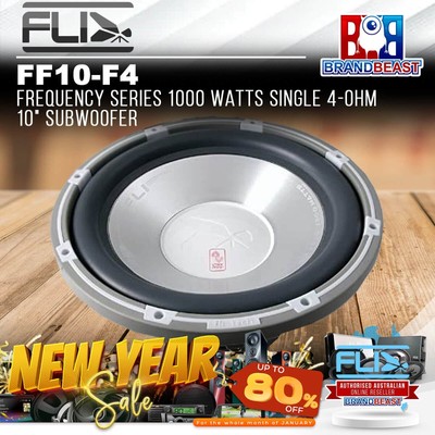 FLI FF10-F4 Frequency Series 1000 Watts Single 4-Ohm 10" Subwoofer | eBay