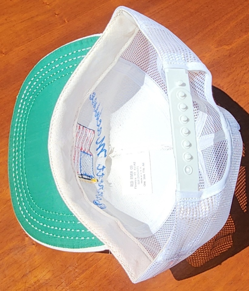 Barrett Machine White Trucker Hat Mesh Back Snapback Adjustable ...