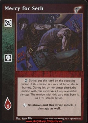 Mercy for Seth x4- Combat [Necromancy BC1] Kindred Most Wanted VTES V ...