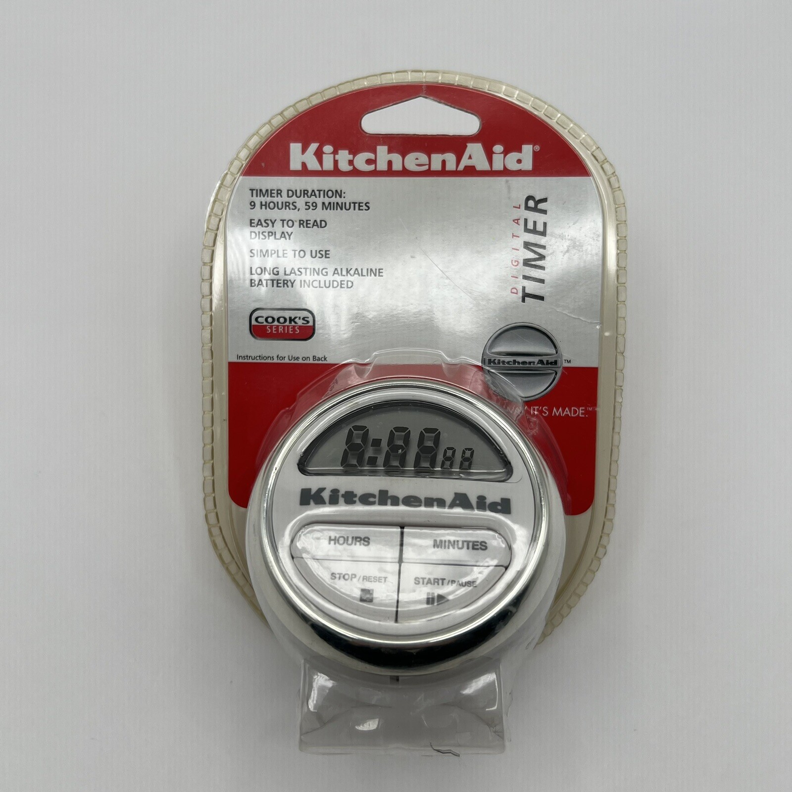 KitchenAid White Silver Cooks Series Digital Timer KAT150WH *169 for ...