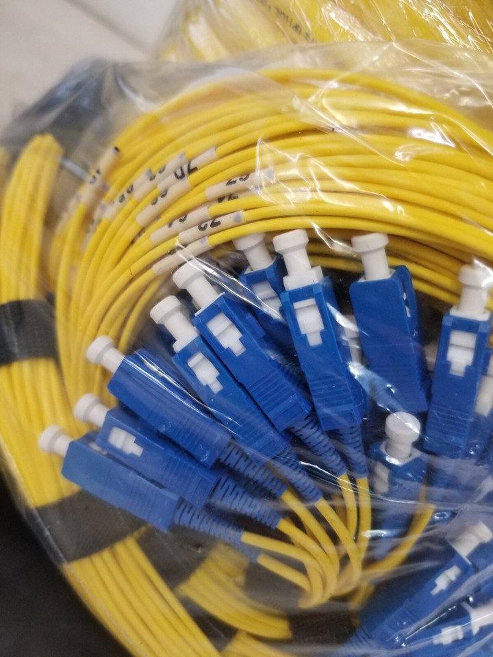 72 STRAND PLENUM SINGLEMODE PRE-TERMINATED FIBER OPTIC MICRO CORNING ...