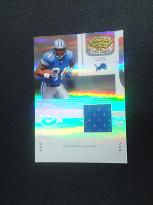 Kevin Jones 2004 LEAF CERTIFIED MATERIALS FRESHMAN FABRIC 597/1250 Card ...