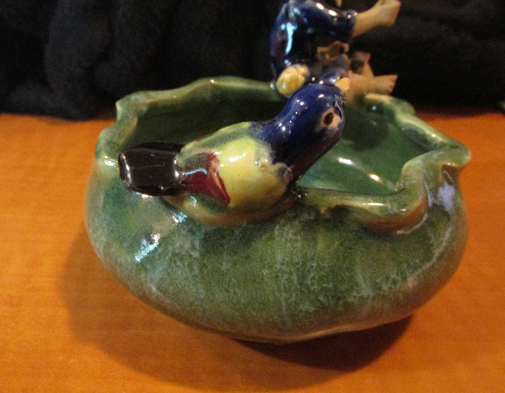 Chinese ceramic glazed FF Fishermen's Fortune basin bowl | eBay