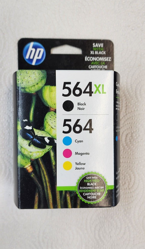 OEM HP 564XL/564 Black Tri-Color Combo Pk Genuine Ink Cartridges Exp ...