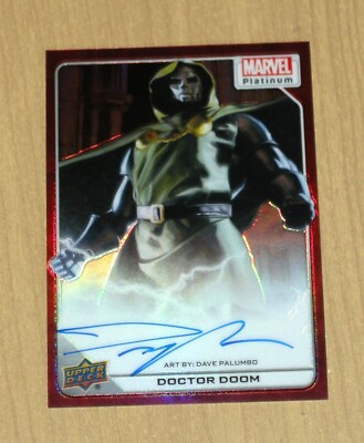 2024 Marvel Platinum RED Rainbow artist autograph DOCTOR DOOM Dave ...